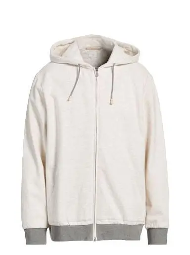 Eleventy Cotton Fleece Back Sweatshirt - Off White