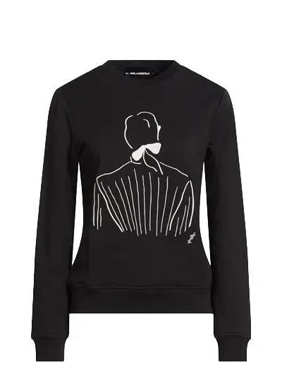 Karl Lagerfeld Organic Cotton Sweatshirt - Black