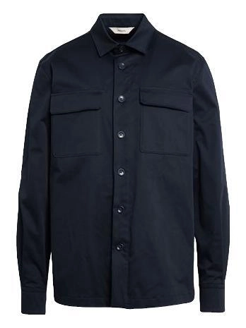 PAOLONI Jacket Size Cotton, Elastane - Blue