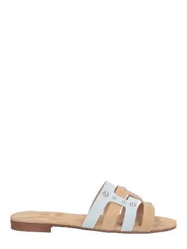 DIVINE FOLLIE Leather Sandals - Beige