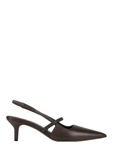 Brunello Cucinelli Slingback Pumps - Brown