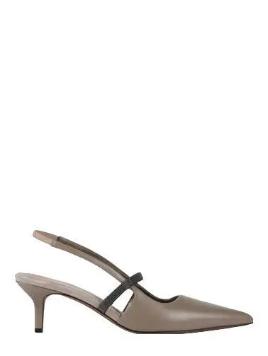 Brunello Cucinelli Pumps With Pointed Toe - Grey