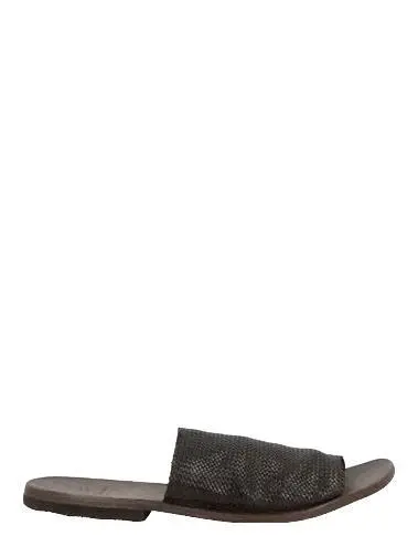 Moma Dark Calfskin Sandals - Brown