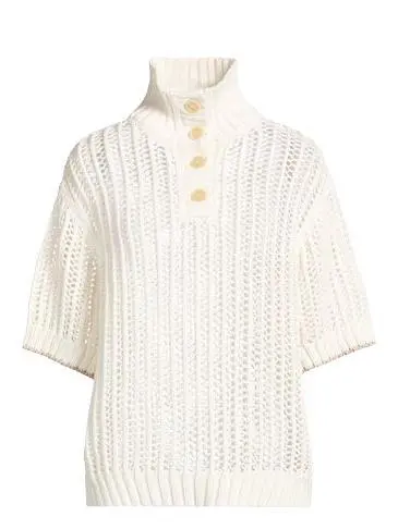 Brunello Cucinelli Cotton Turtleneck Top - White