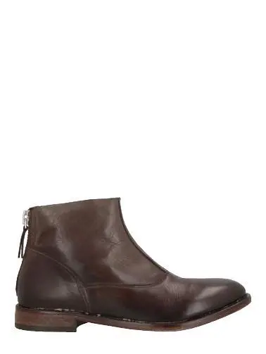 Moma Ankle Boots In Calfskin Leather - Brown