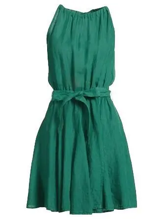 120% Lino Mini Circle Dress - Green