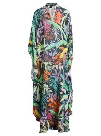 120% Lino Midi Dress - Green