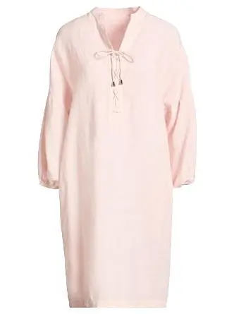 120% Lino Mini Shirt Dress - Pink
