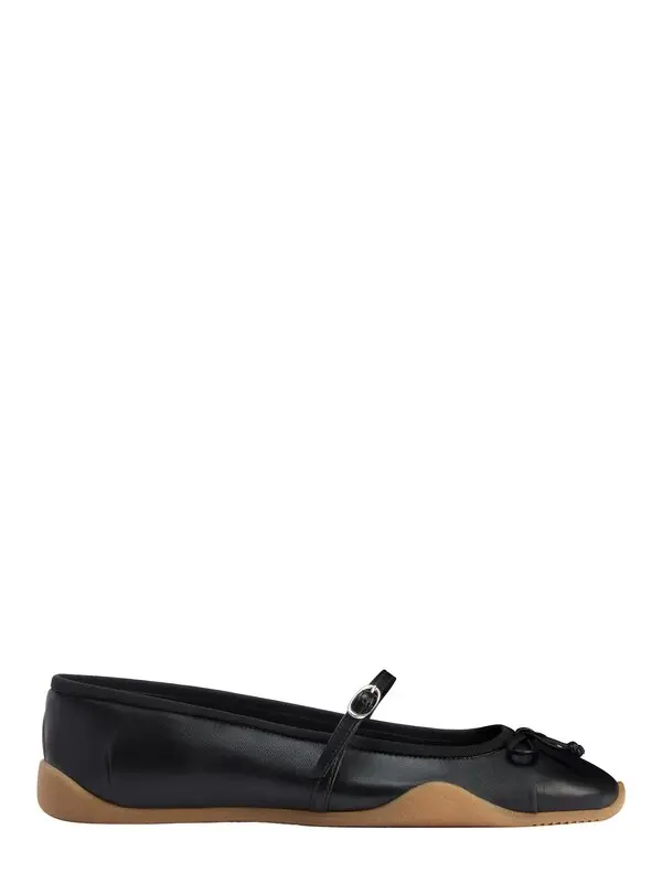 GIUSEPPE ZANOTTI Ballet Flats With Buckle - Black