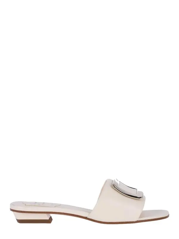 ROGER VIVIER Belle Vivier Sandals - White
