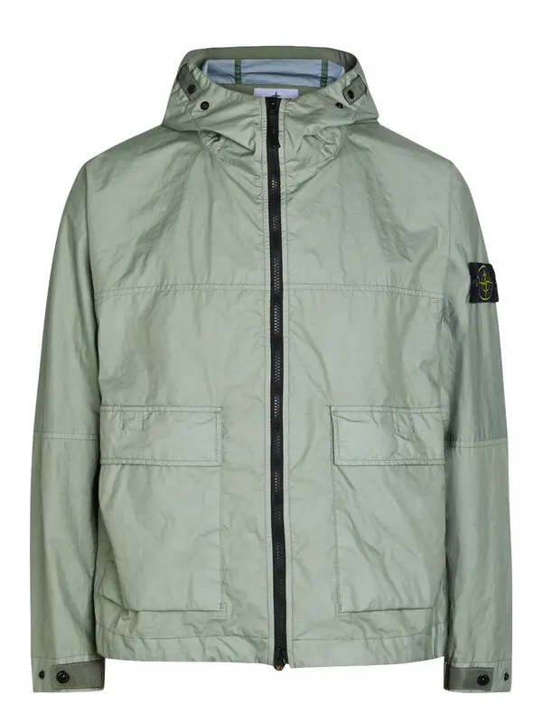 Stone Island Membrana 3l Tc Hooded Jacket - Sage