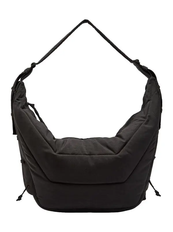 LEMAIRE Large Quilted Nylon Canvas Bag - Brown
