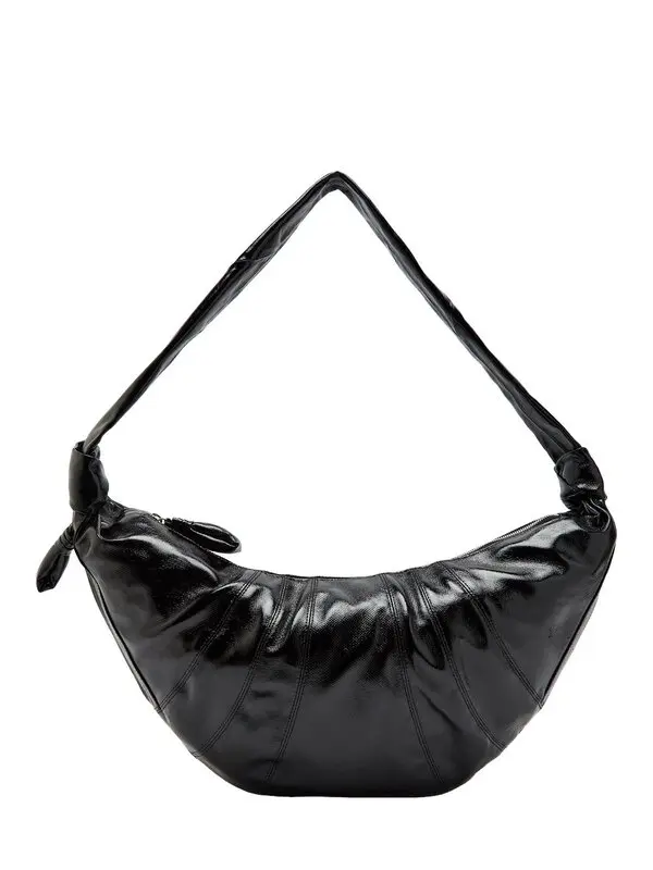 LEMAIRE Croissant Large Shoulder Bag - Black