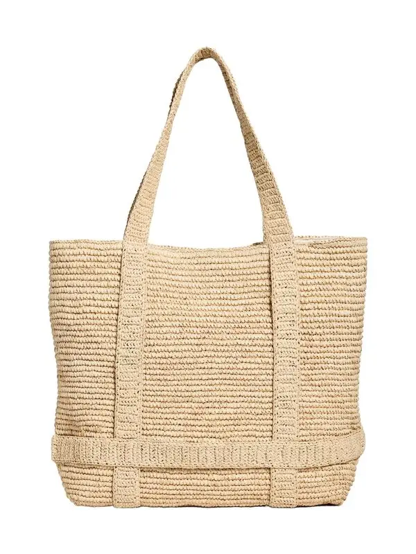 Hat Attack The Original Straw Traveler Tote - Natural