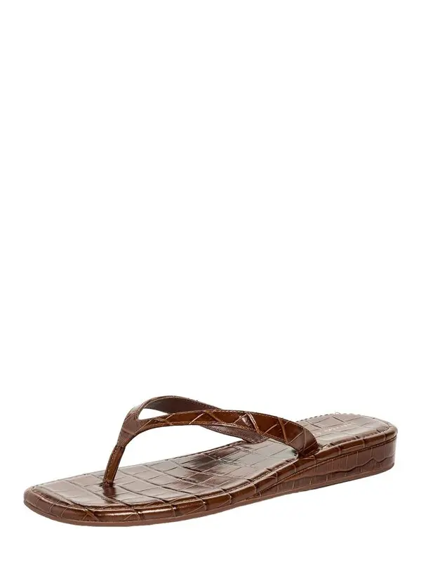 LOEFFLER RANDALL Lina Elevated Flip Flops - Espresso