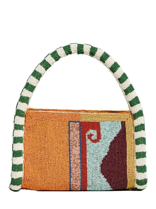 ALEMAIS Desert Beaded Mini Barrel Bag - Multi