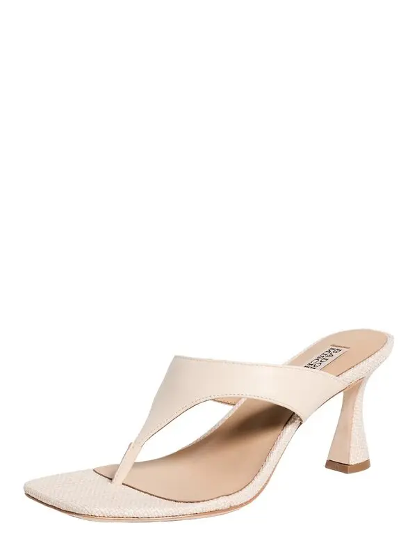 Badgley Mischka Whitley Thong Kitten Heels - Ivory