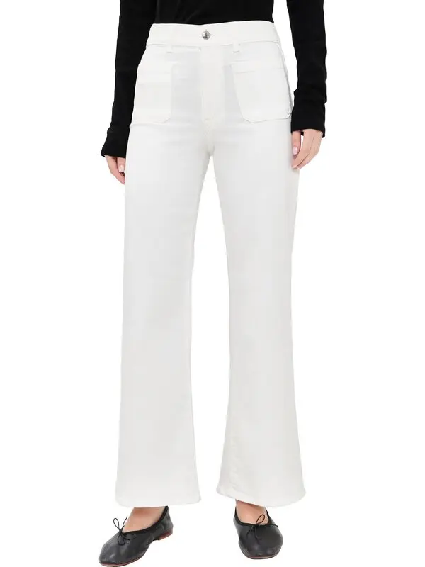 Madewell The Emmy Wide Leg Jeans - Tile White