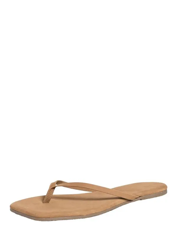 Tkees Lily Suede Flip Flops - Camel