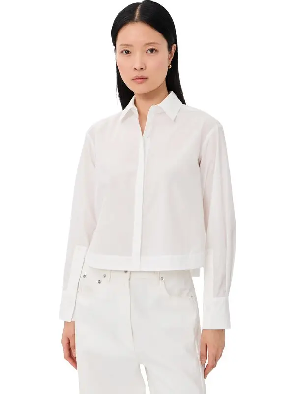 Simkhai Kacey Lace Button-down Shirt - Ivory