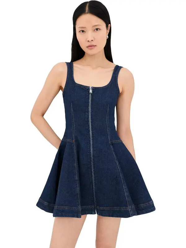 Simkhai Eleodra Denim Mini Dress - Imperial
