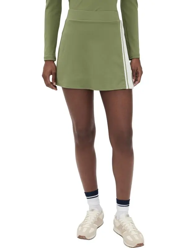 MALBON Baseline Mini Skirt - Olivine