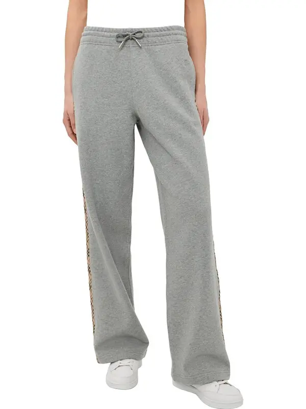 Burberry Jodie Track Pants - Pale Grey Melange