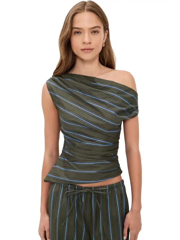 Staud Phare Striped Top - Huntington Stripe