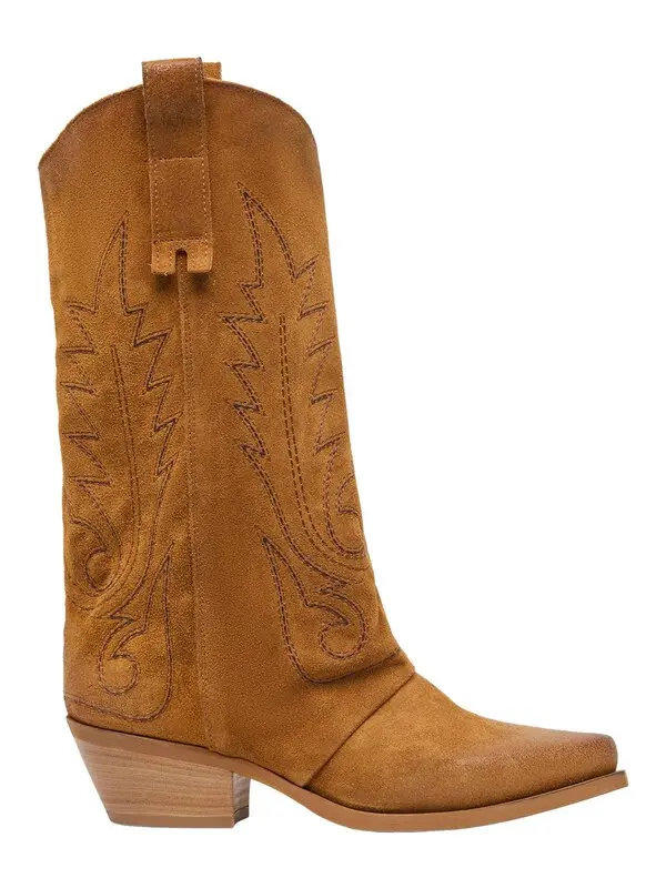 DOLCEVITA Sammy Mid-calf Boots - Chestnut Suede