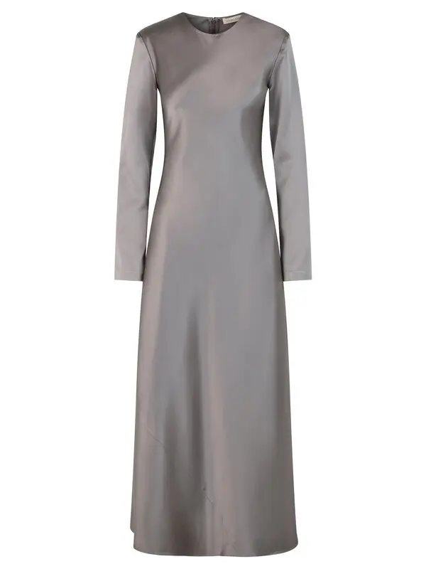 HEIRLOME Mercedes Silk Maxi Dress - Grey