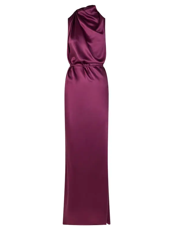 HEIRLOME Susana Silk Maxi Dress - Purple