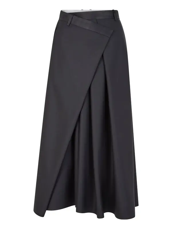 HEIRLOME Wool-blend Maxi Skirt - Black