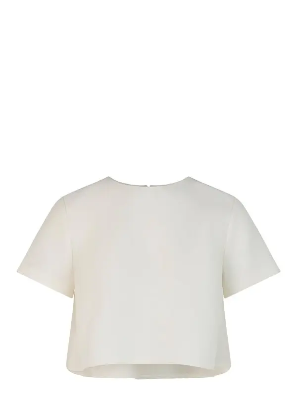 HEIRLOME Mariel Wool-silk Top - Ivory