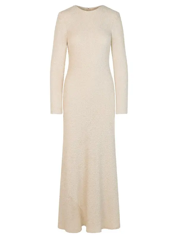 HEIRLOME Mercedes Bouclé Dress - Ivory