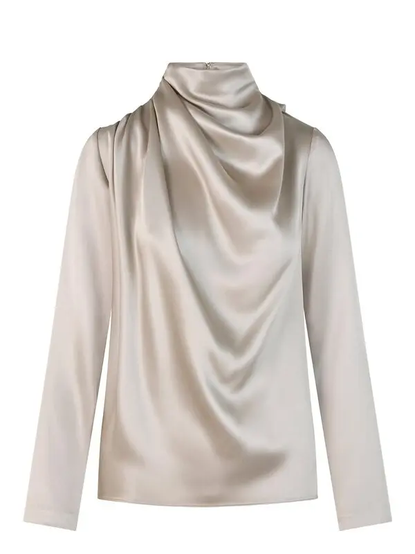HEIRLOME Sybil Silk Blouse - Silver