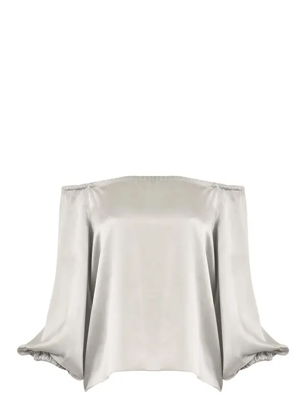 FRANCESCA MIRANDA Emma Silk Top - Silver