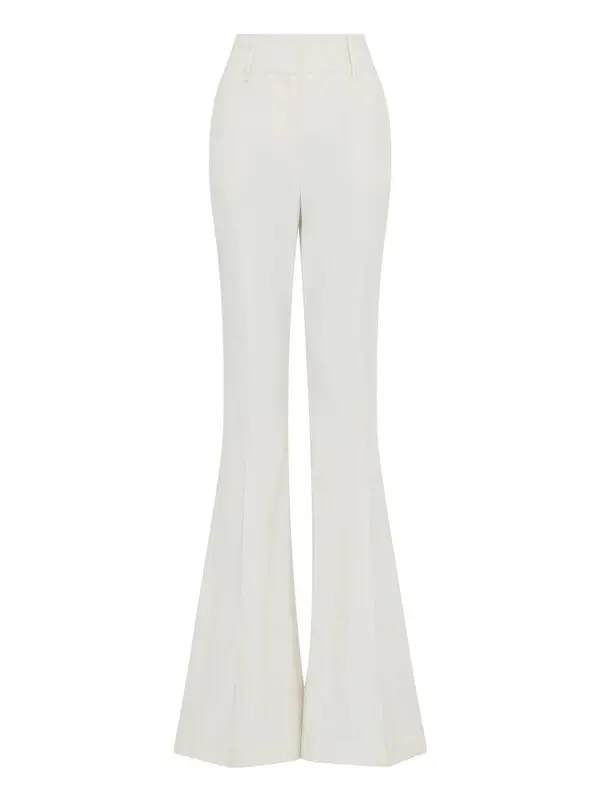 Gabriela Hearst Ianthe Flare Pant In Sea Island Cotton Corduroy - Ivory