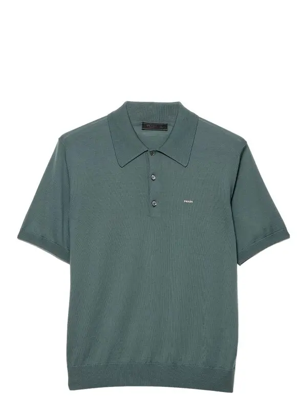 Prada Superfine Wool Polo Shirt - Green
