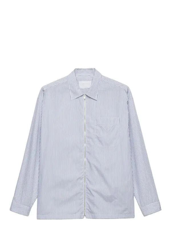 Prada Cotton Zipper Shirt - Blue