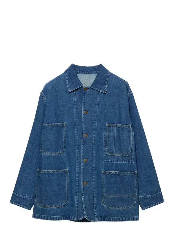 Prada Light Denim Blouson Jacket - Blue