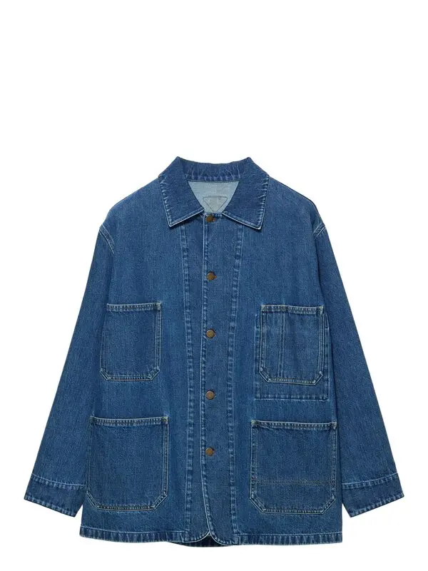 Prada Light Denim Blouson Jacket - Navy