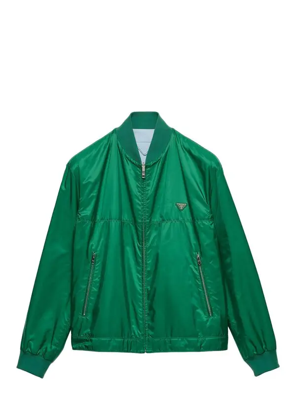 Prada Re-nylon Reversible Bomber Jacket - Green