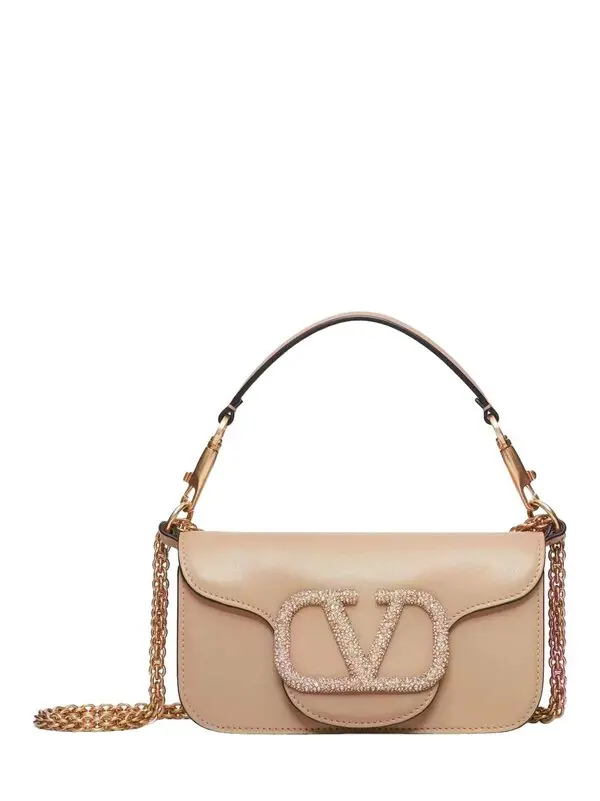 Valentino Garavani Locò Small Shoulder Bag - Neutrals