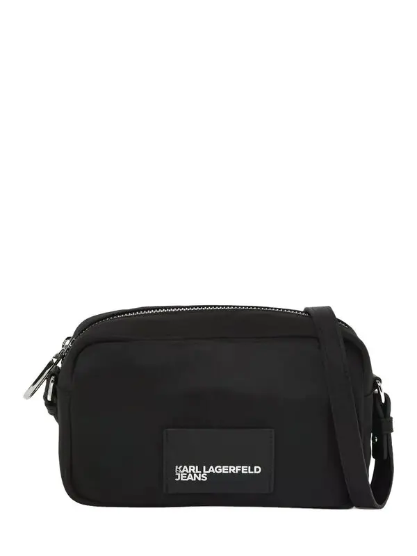 Karl Lagerfeld Logo-printed Crossbody Bag - Black