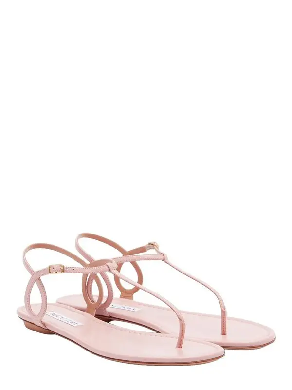 AQUAZZURA Leather Sandals - Pink