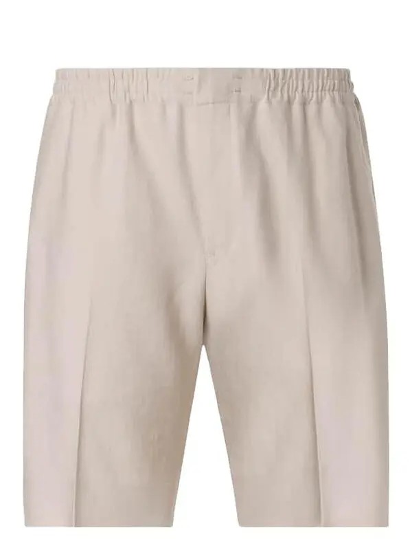 Zegna Linen Bermuda Shorts - White