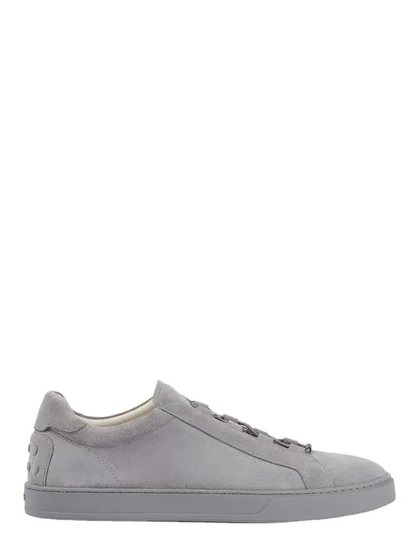 TOD'S Suede Lace Up Sneakers - Grey