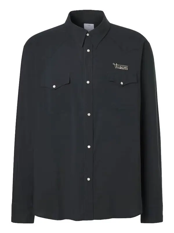 Visvim Four Corners Canvas Shirt - Black