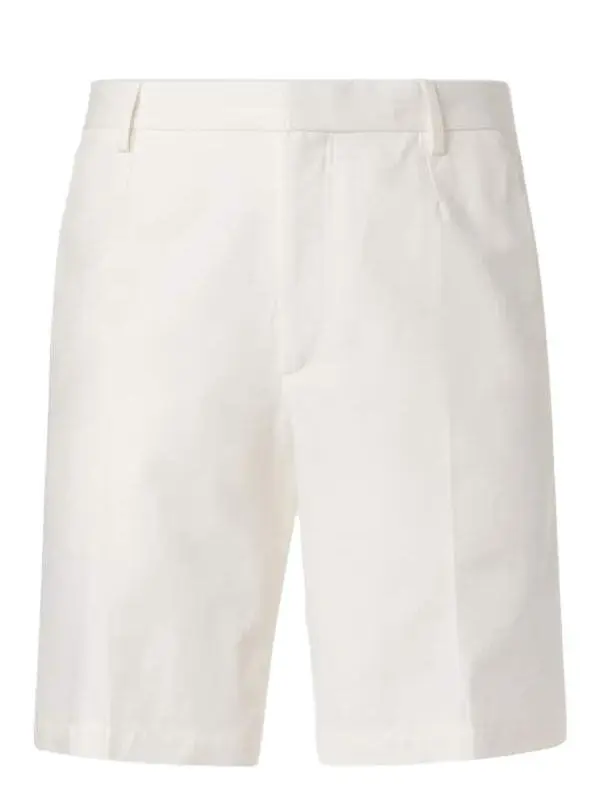 Zegna Cotton And Linen Shorts - White