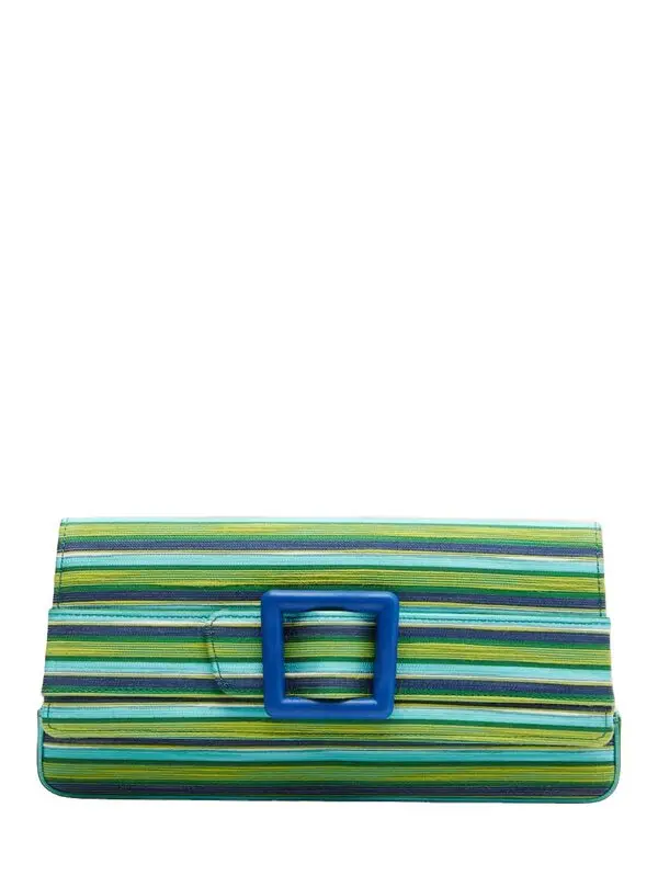 Manolo Blahnik Maygot Striped Clutch - Multicoloured